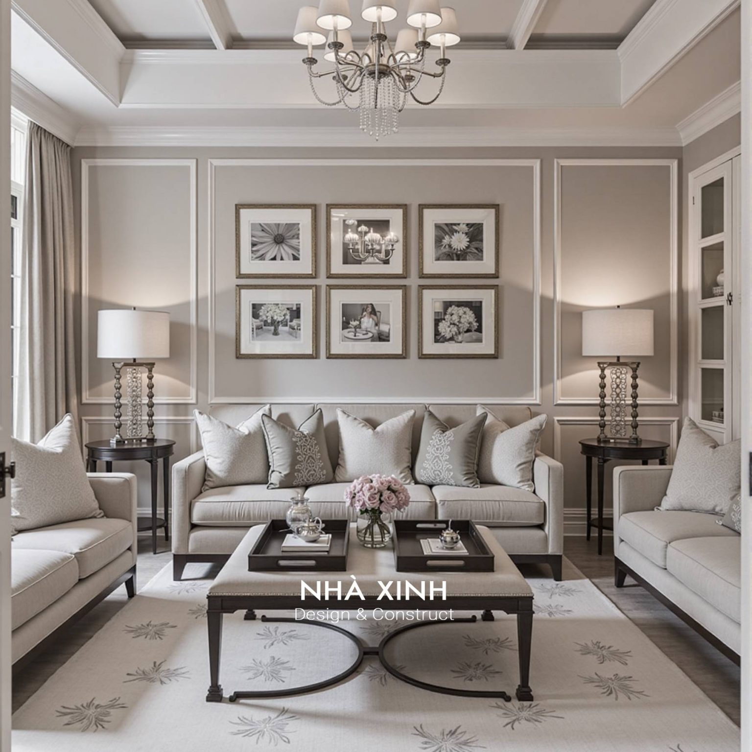 Mẫu Thiết Kế Biệt Thự Tân Cổ Điển Ý Sang Trọng Quận 9 - BT468