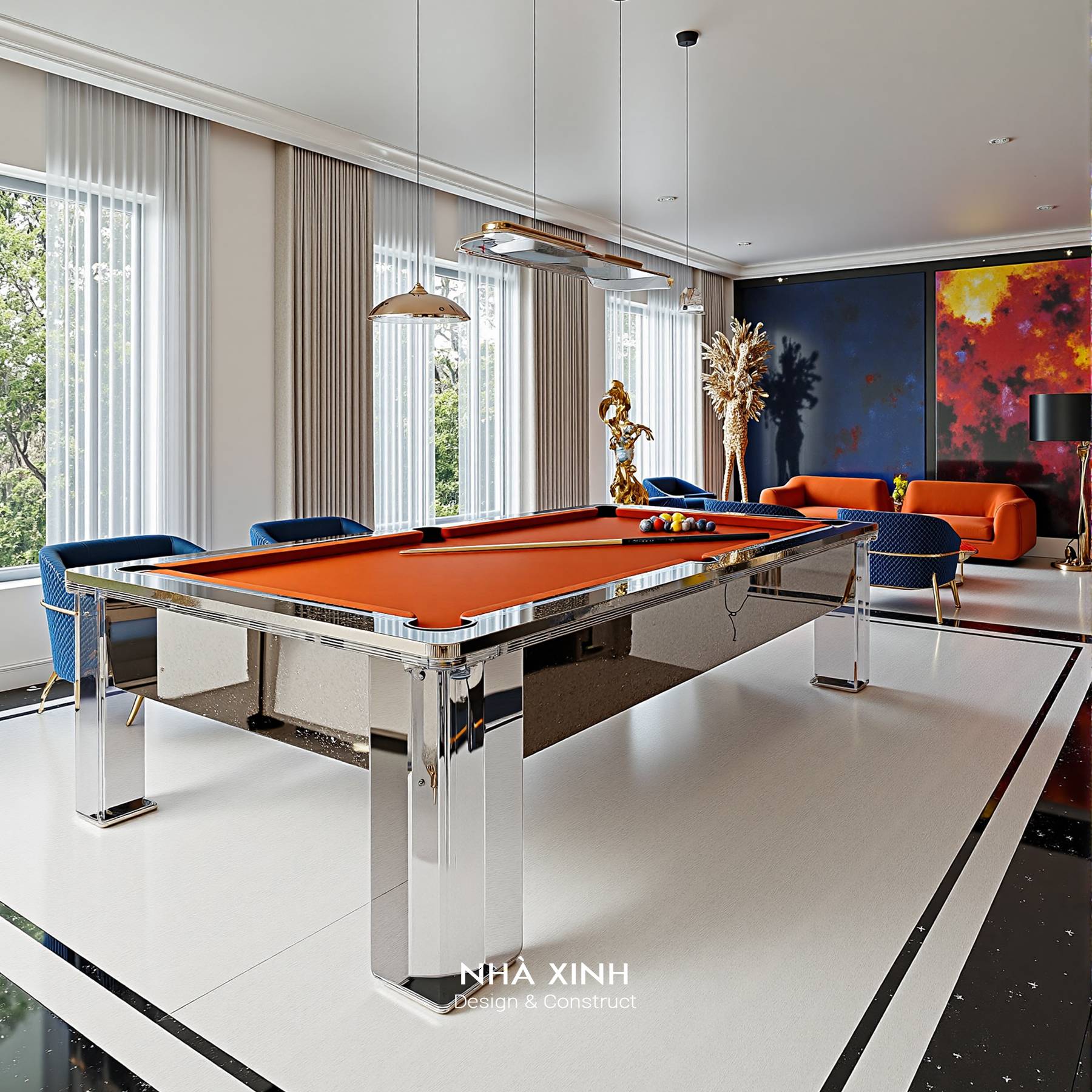 Thiết Kế Nội Thất Hiện Đại Độc Đáo Sang Trọng | Chị Thanh | NT 268